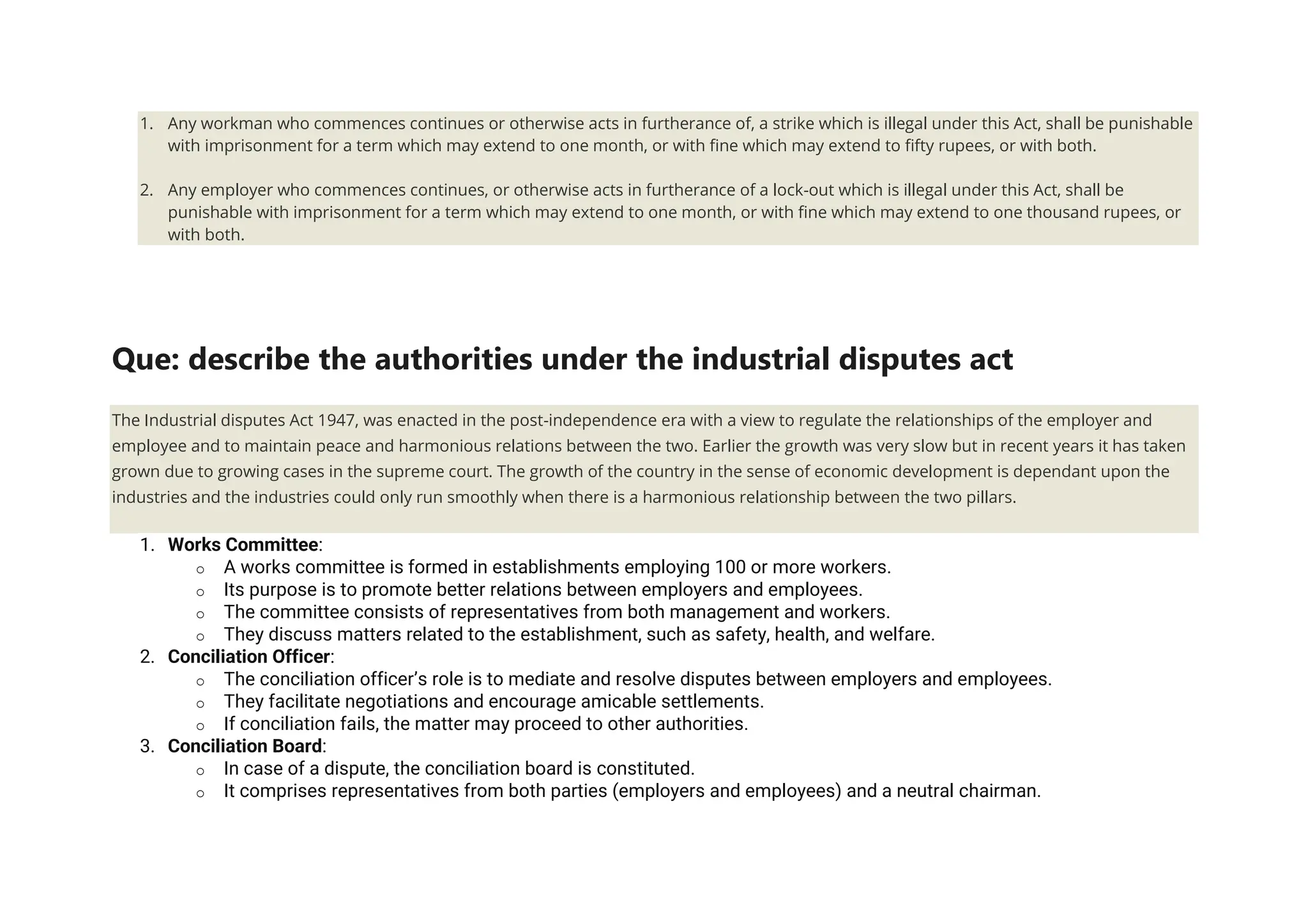 industrial dispute act 1947 for industrial law | PPT