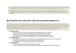 industrial dispute act 1947 for industrial law | PDF