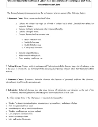 Industrial Disputes | PDF