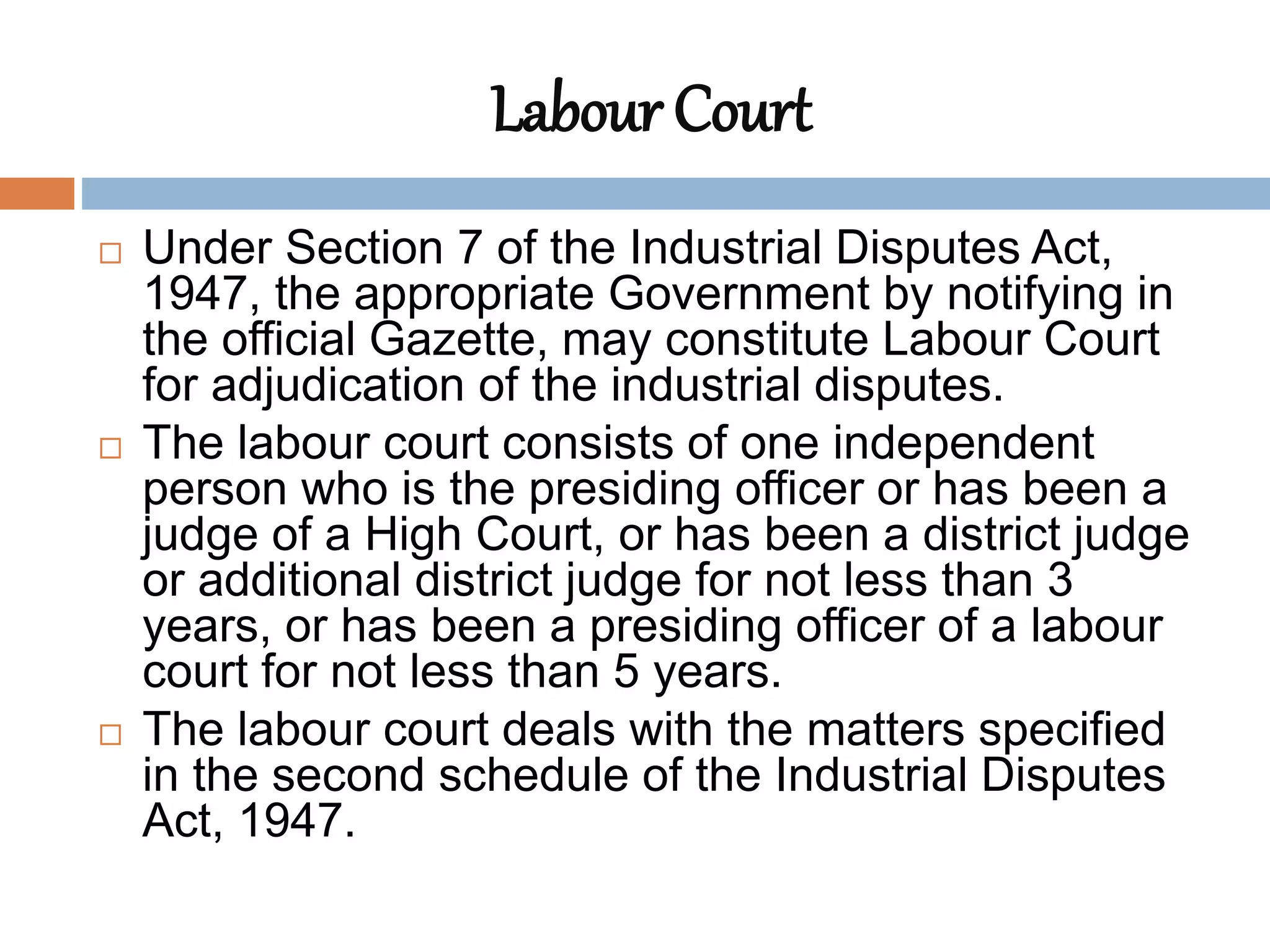 Industrial disputes Act,1947 | PPTX