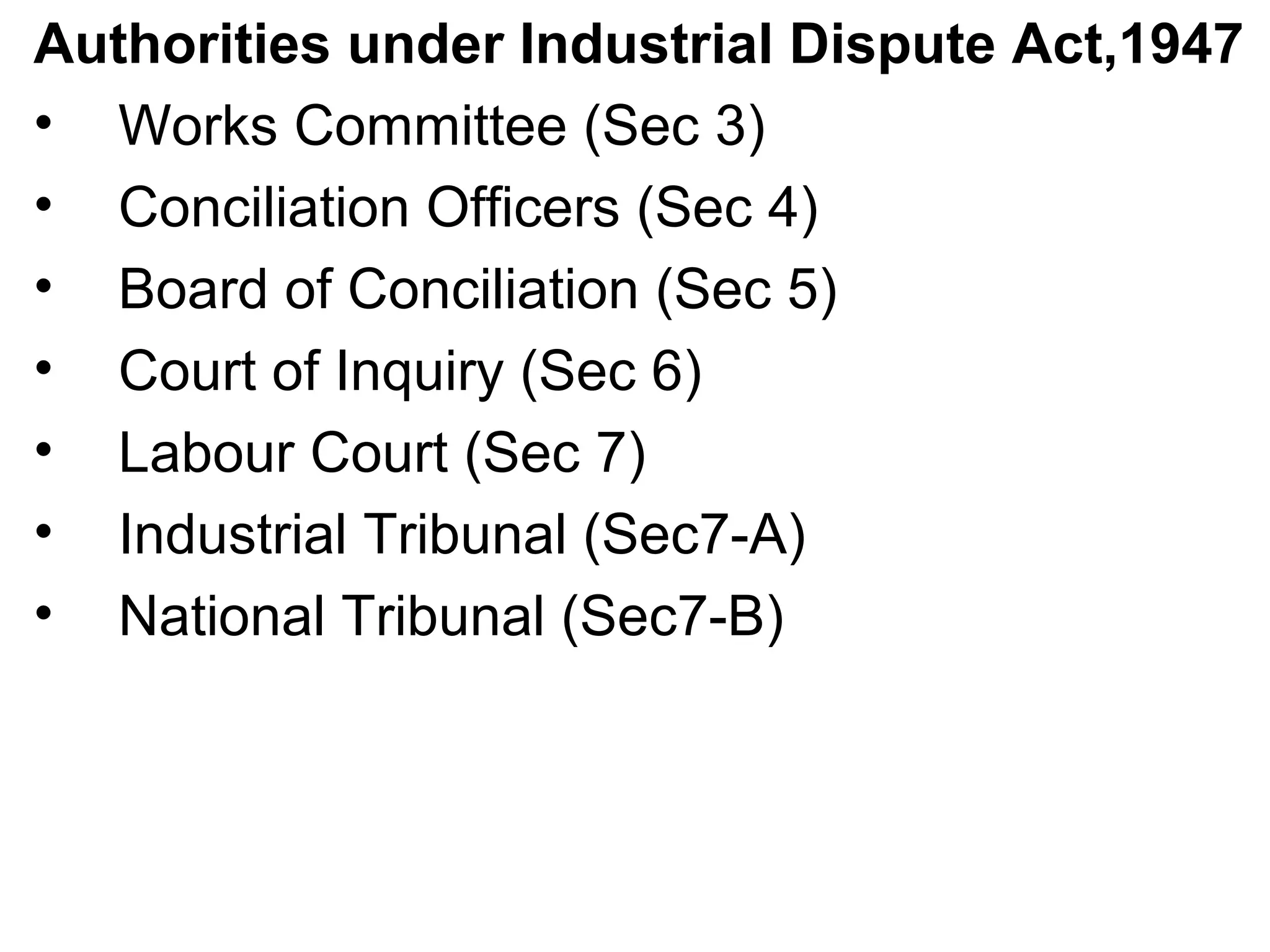 Industrial disputes act, 1947 | PPT