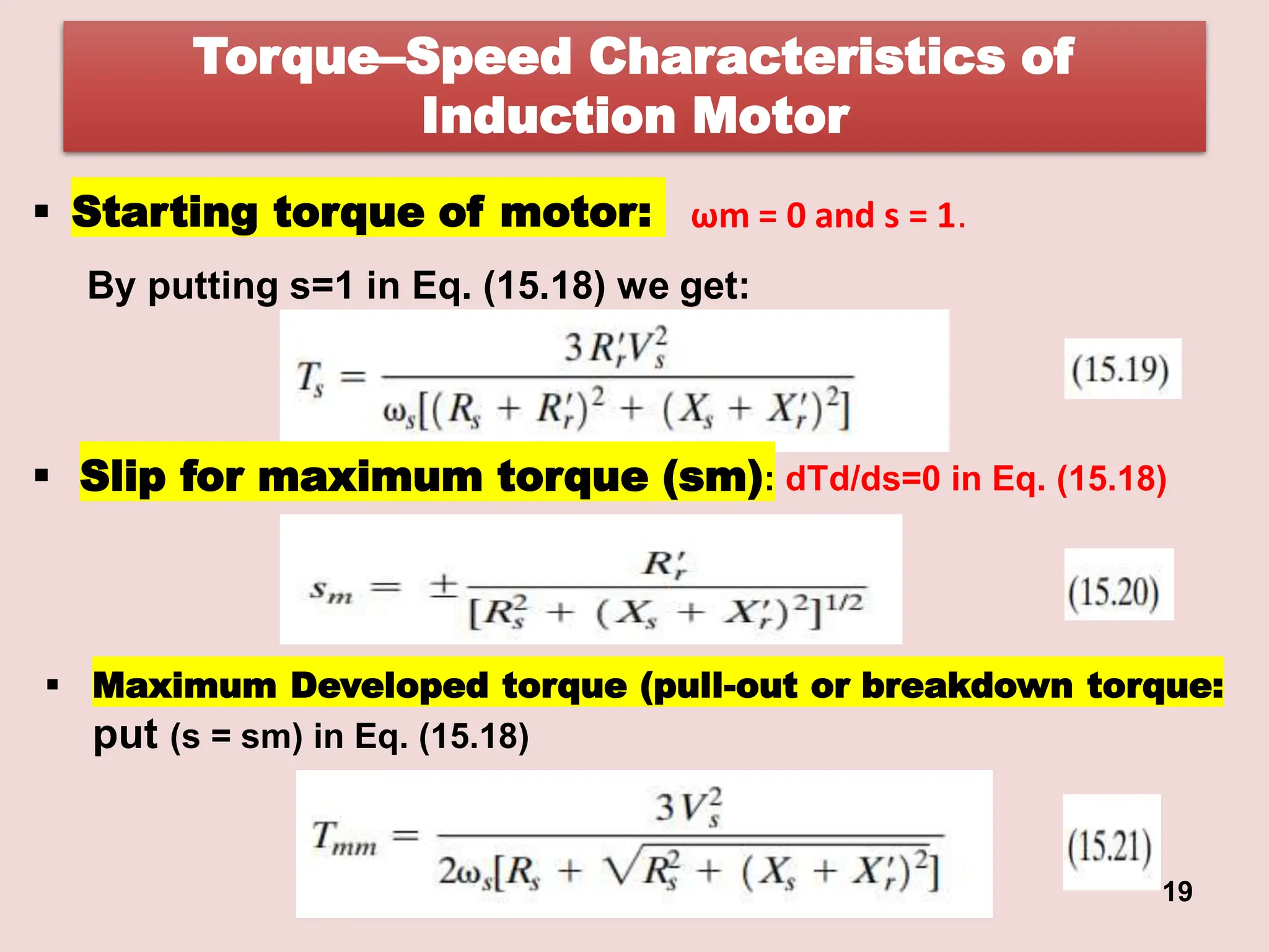 INDUSTRIAL DRIVES Induction motor drive Performance characteristics ...