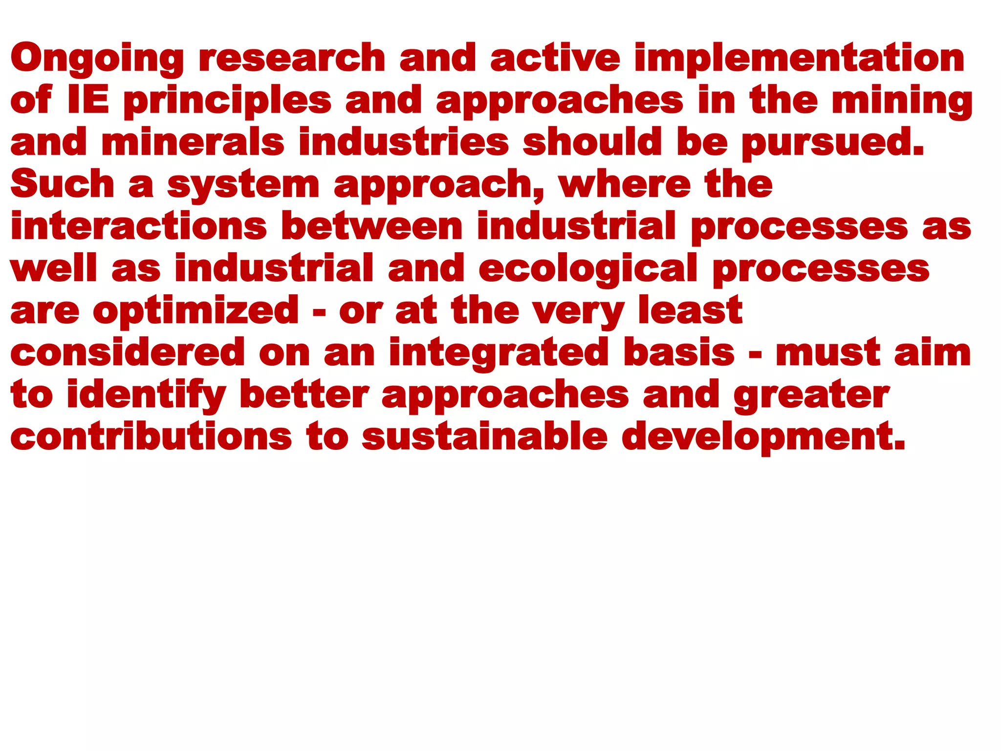 Industrial ecology | PPTX