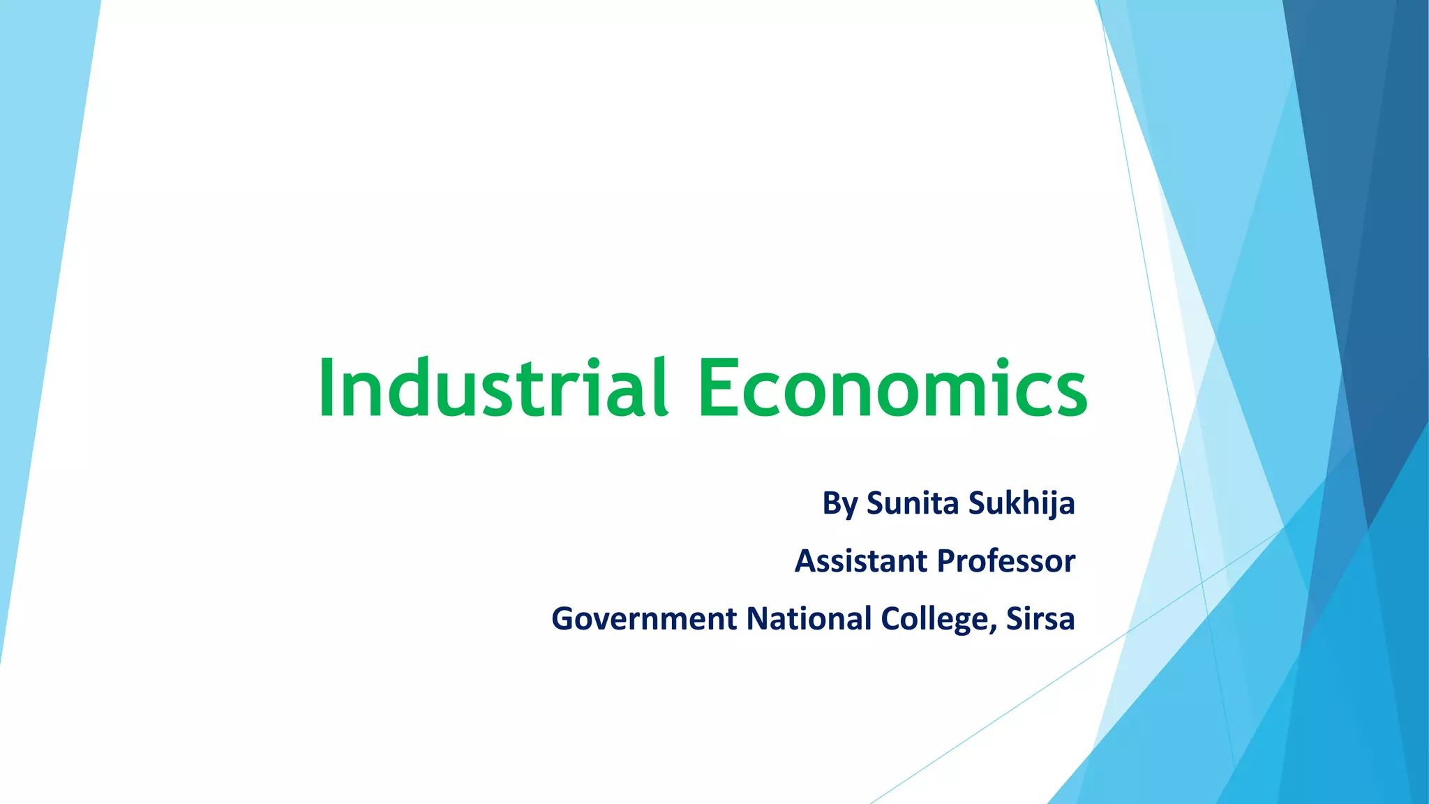 Industrial economics (1) | PPT