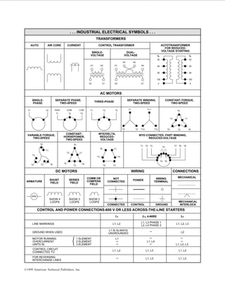 Industrial Electrical Wiring Symbols Electrical Network Elements