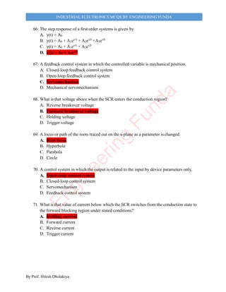 Industrial Electronics MCQ | PDF