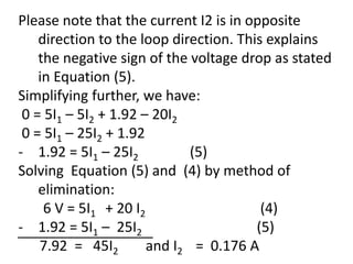 Industrial electronics n3 kirchoffs voltage and current laws | PPTX