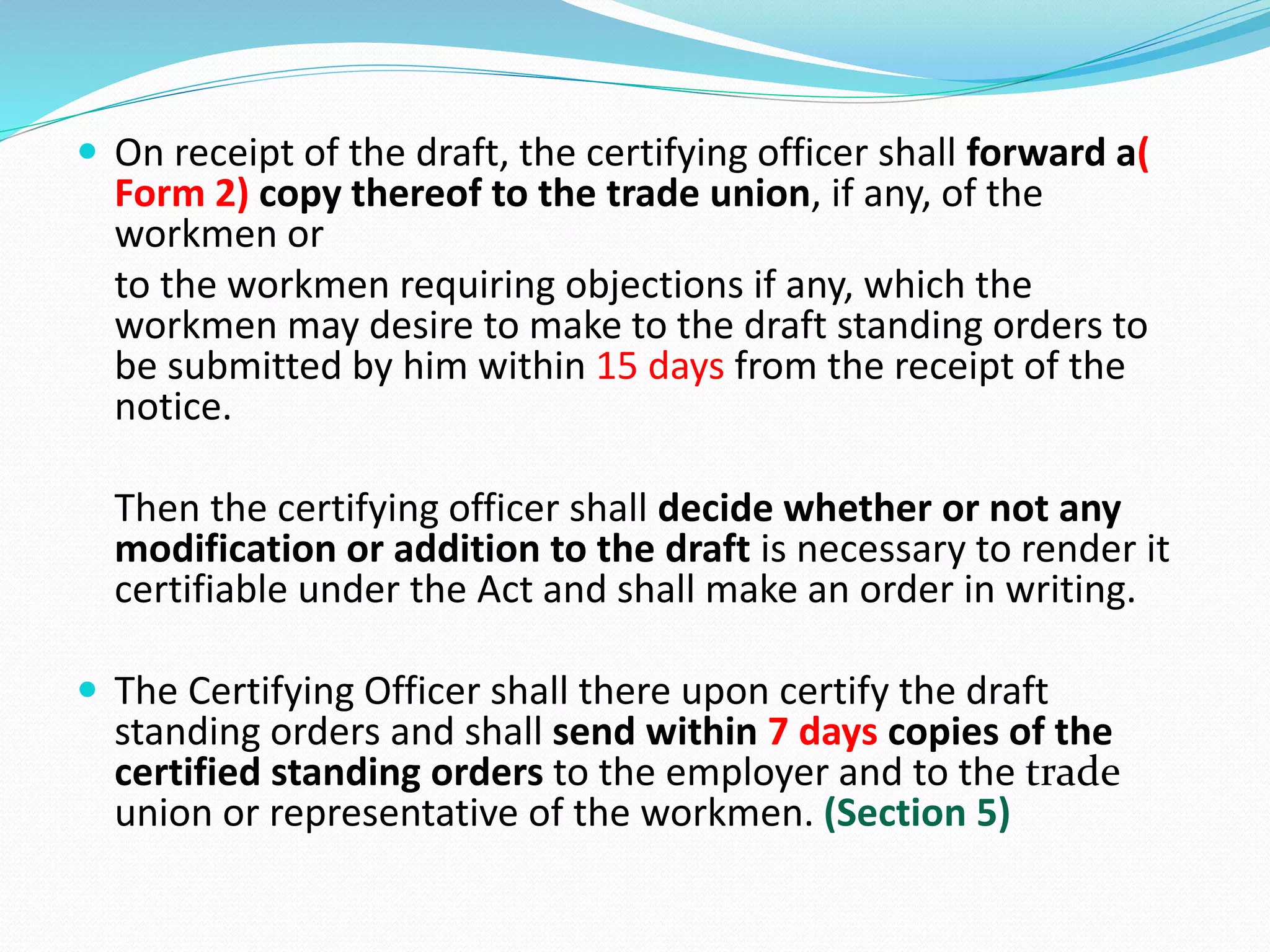 Industrial employment(standing orders ) act 1946 | PPTX