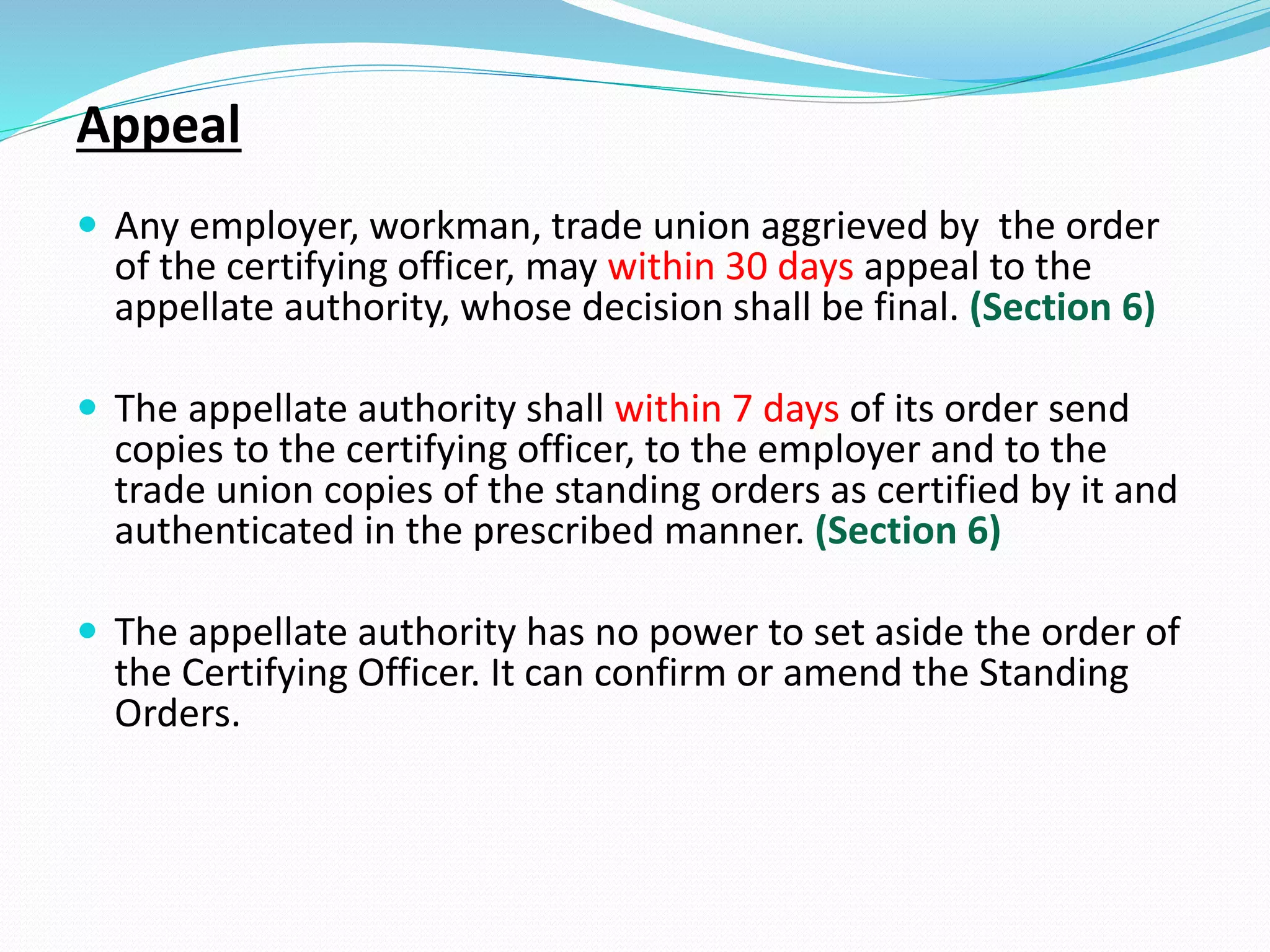 Industrial employment(standing orders ) act 1946 | PPTX
