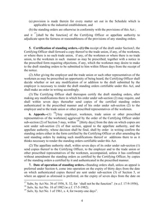 Industrial Employment Standing Orders Act, 1946 | PDF