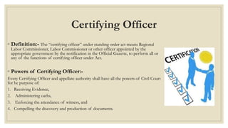 Industrial employment (standing orders) act 1946 | PPTX