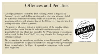 Industrial employment (standing orders) act 1946 | PPTX