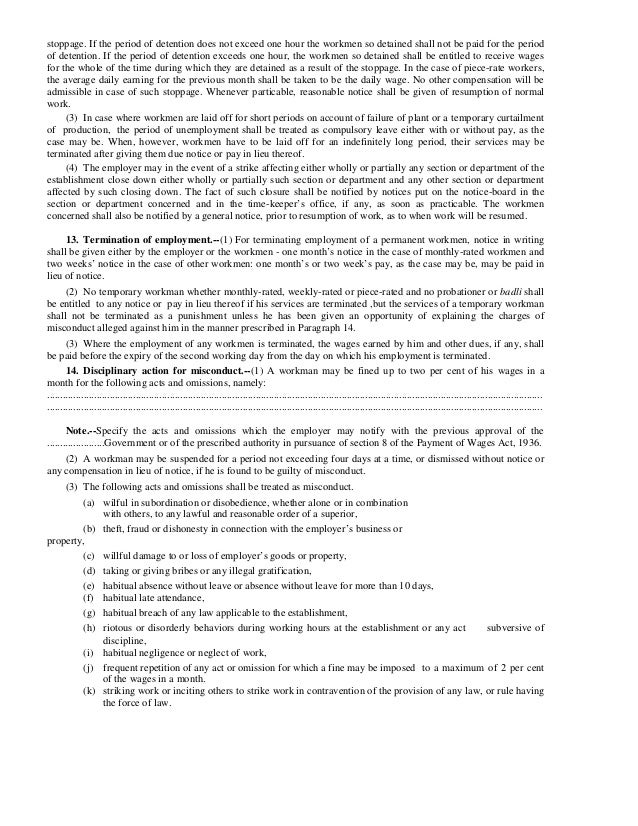 Industrial Employment standing Orders Central Rules 1946 industrial-employment-standing-orders-central-rules-1946