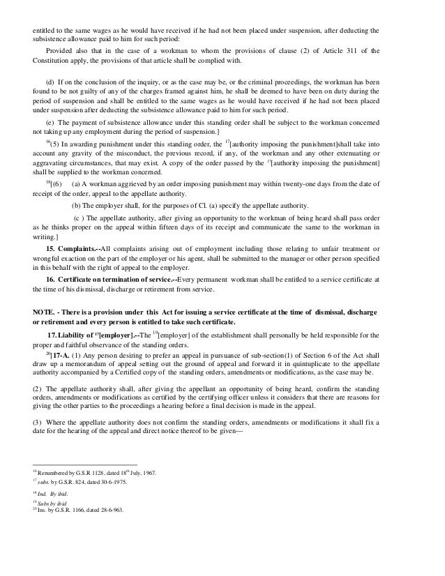 Industrial Employment standing Orders Central Rules 1946 industrial-employment-standing-orders-central-rules-1946