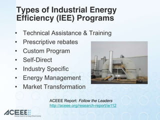 Industrial energy efficiency program best practices | PPT