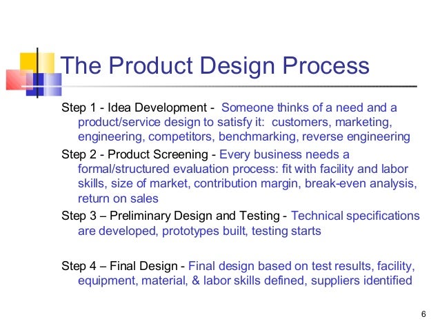 New Product Design Process