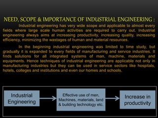 Industrial engineering | PPTX