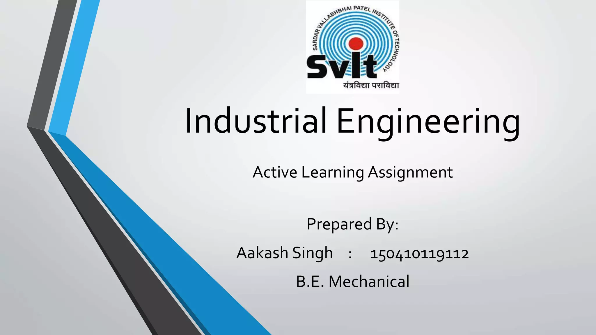 Industrial engineering | PPT