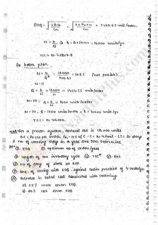 Industrial Engineering 2 Mechanical Engineering Handwritten classes ...