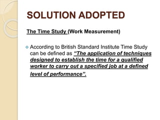 Industrial engineering – case study | PPTX