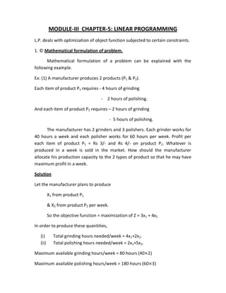 Industrial Engineering & Operation Research Lecture Notes | PDF