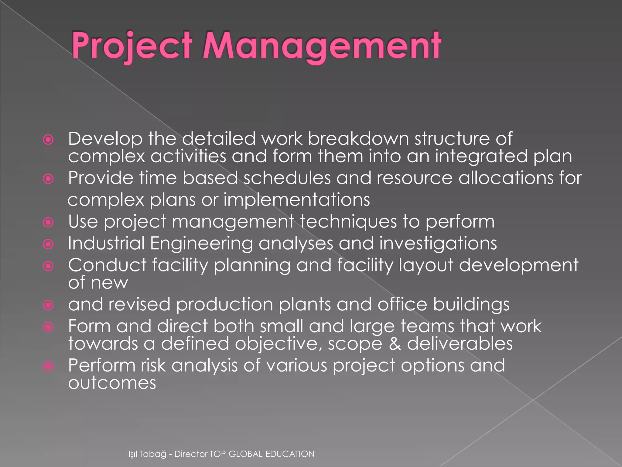 Industrial engineering presentation | PPTX