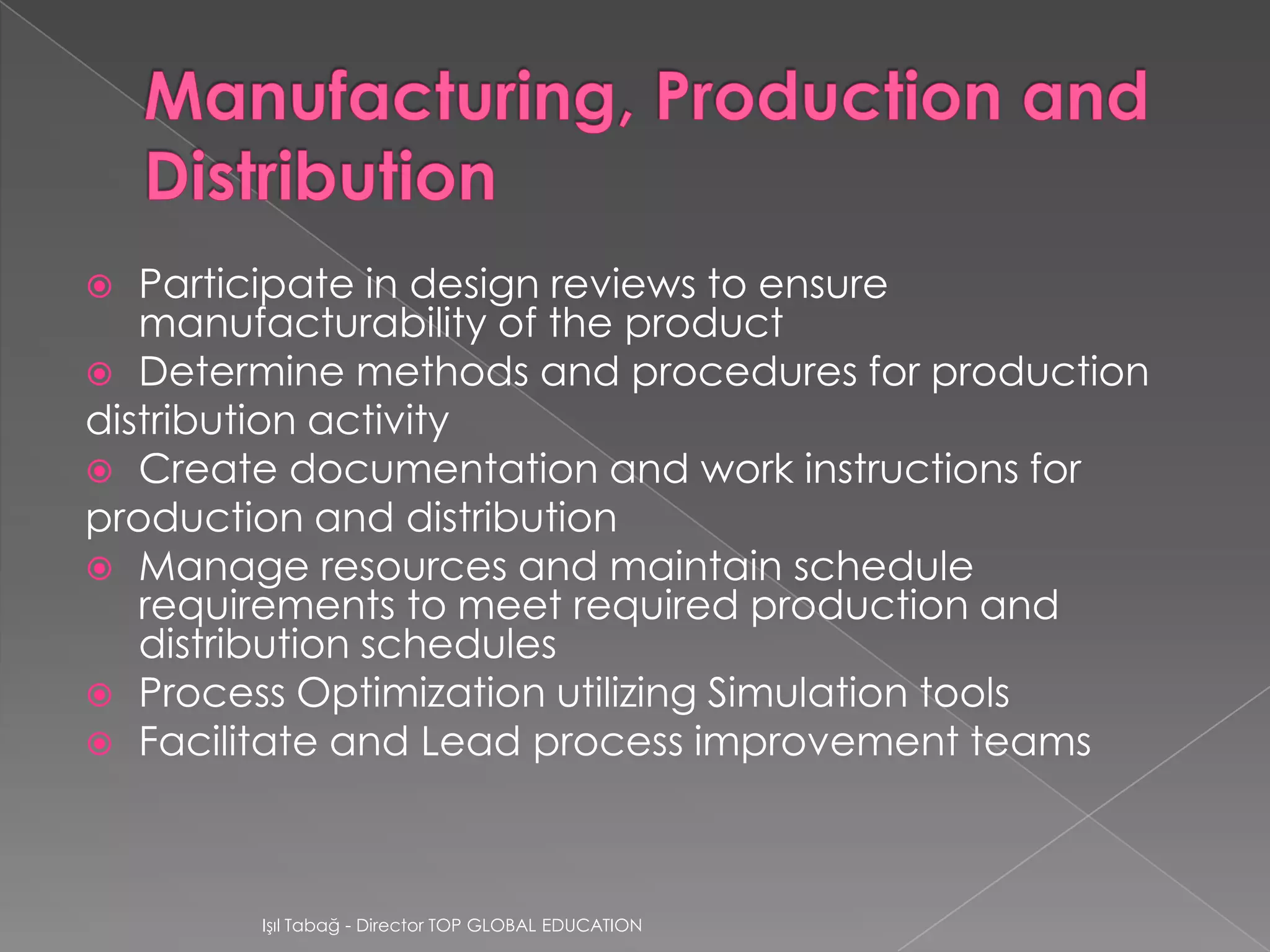 Industrial engineering presentation | PPTX