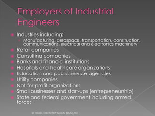 Industrial engineering presentation | PPTX