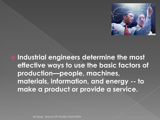 Industrial engineering presentation | PPTX | Mechanical and Industrial ...