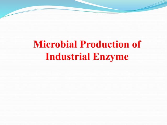 Industrial enzyme | PPTX | Chemistry | Science