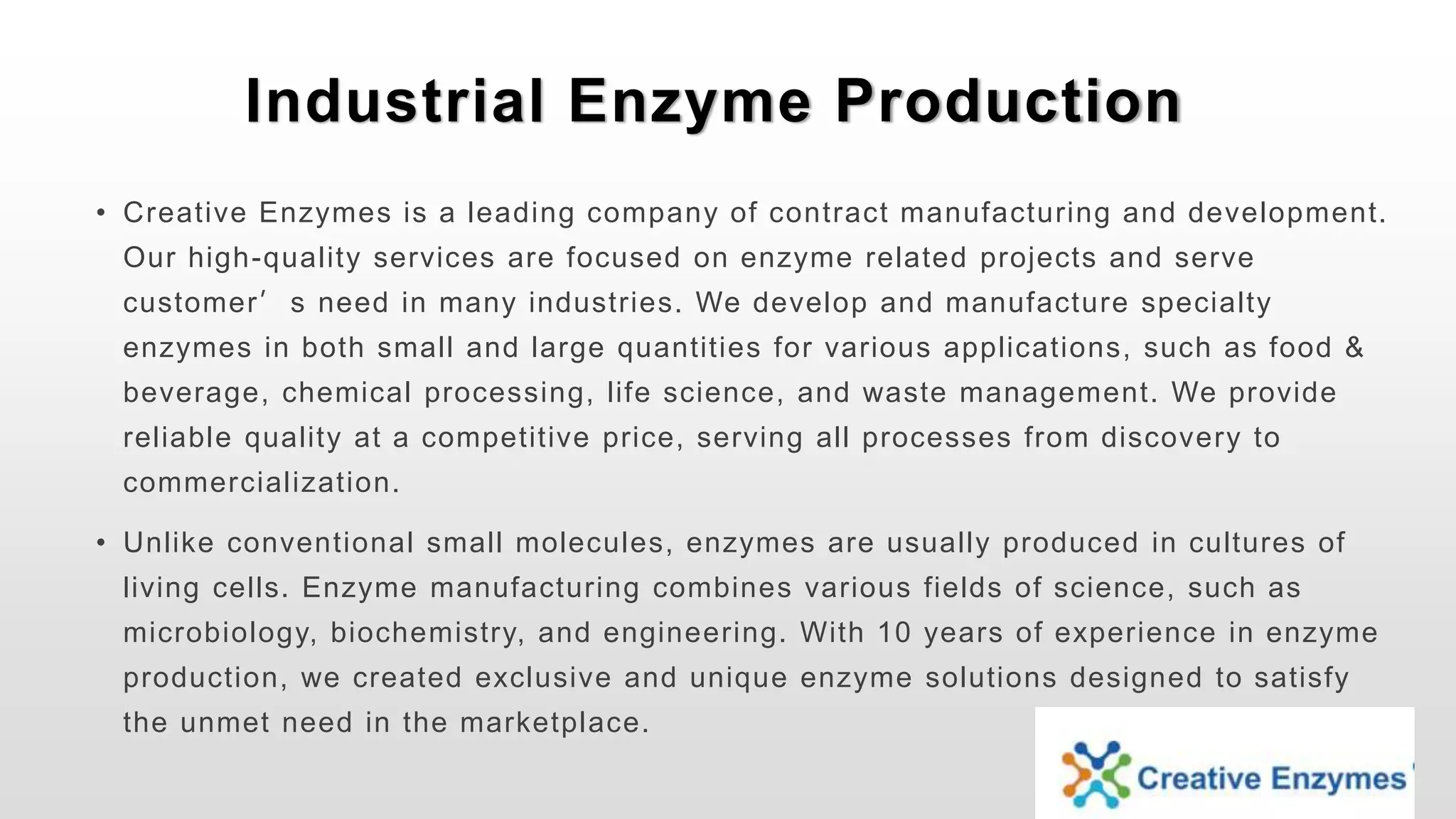 Industrial enzyme production | PPTX
