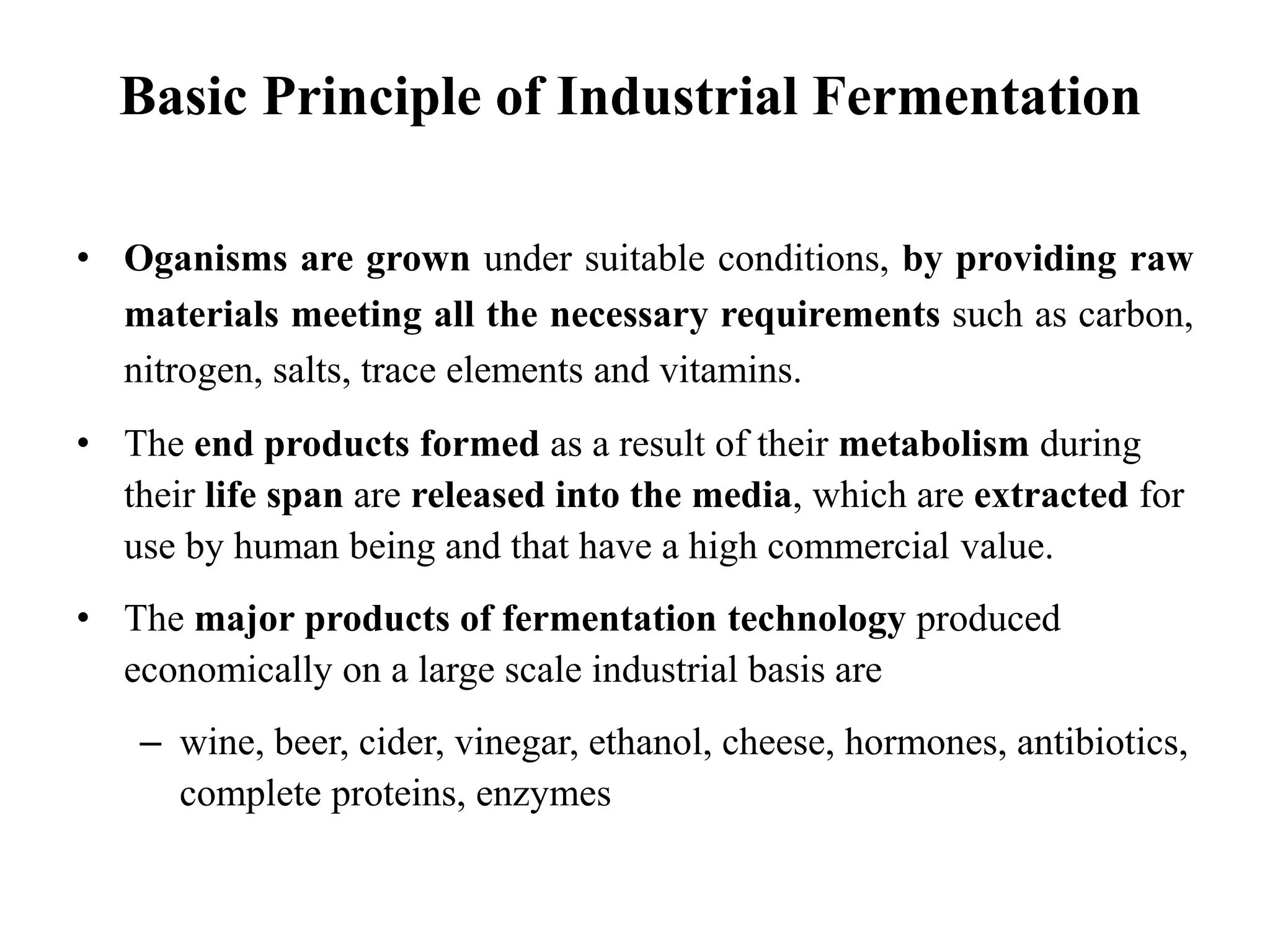 Industrial fermentation | PPTX