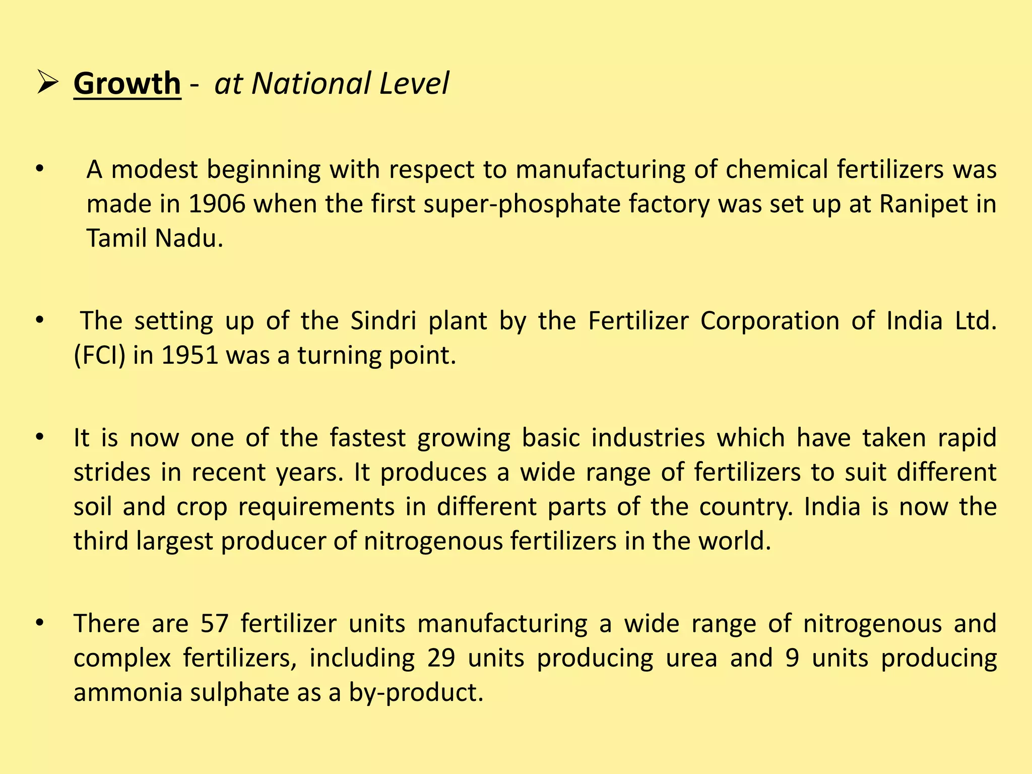 Industrial fertilizerrs ppt | PPT