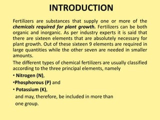 Industrial fertilizerrs ppt | PPT