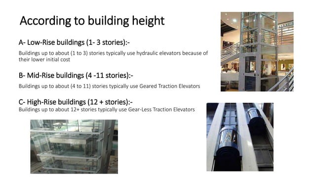 Elevator & Its working principle | PPTX