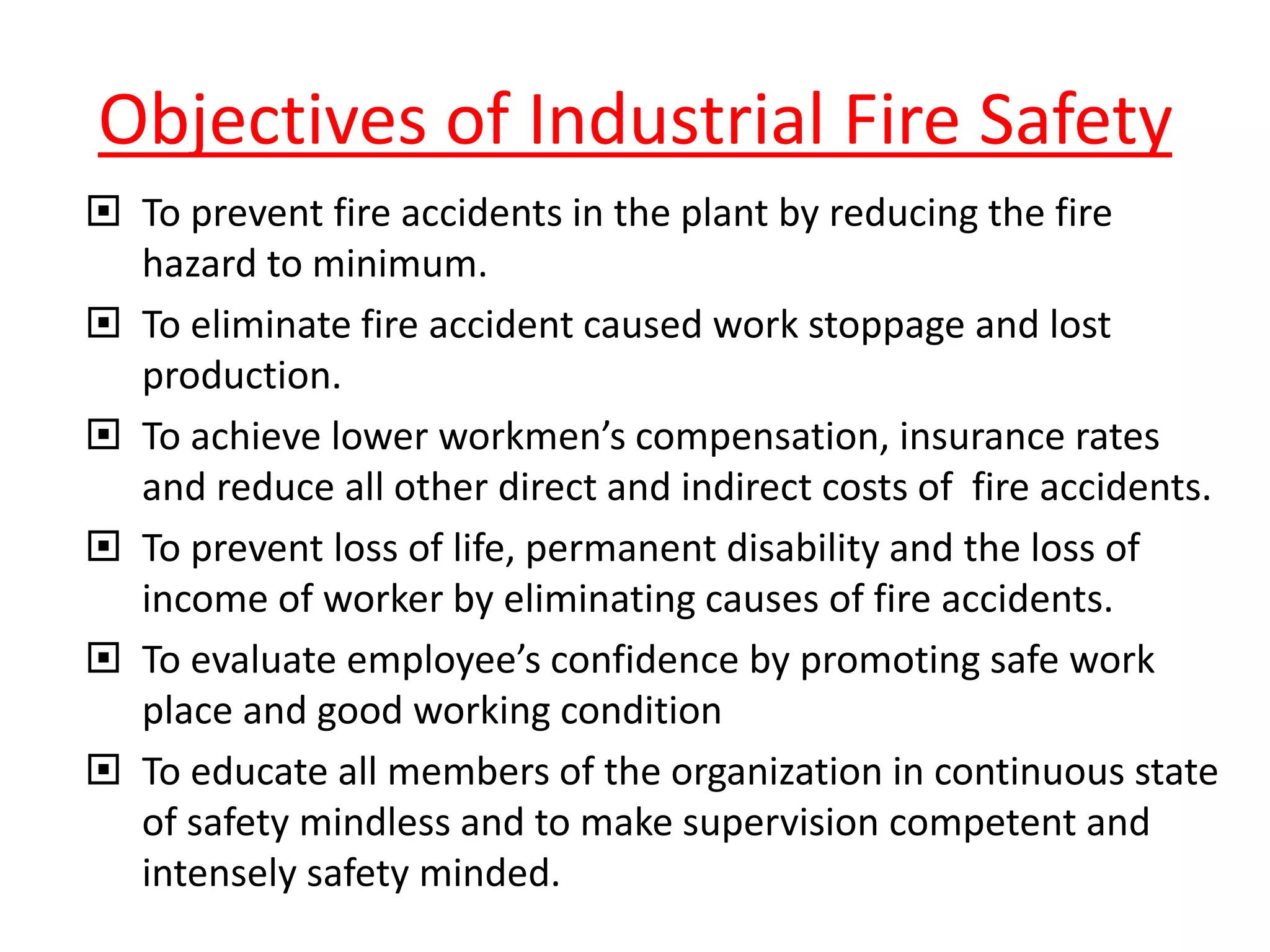 Industrial fire safety | PPTX