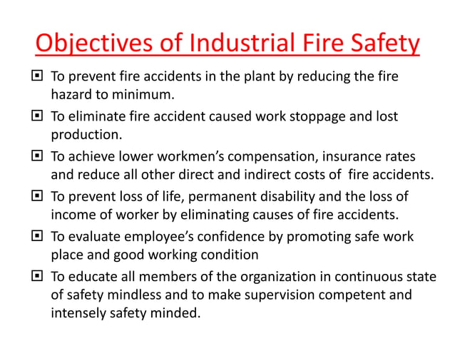 Industrial fire safety | PPT