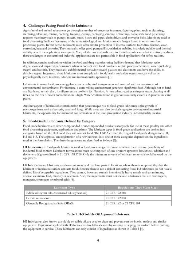 Industrial food grade lubricants guide | PDF | Food Industry | Industries