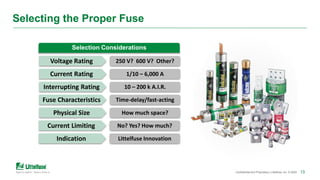 Industrial Fuse Markets, Applications, and Littelfuse Products | PPTX