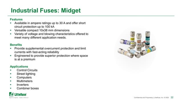 Industrial Fuse Markets, Applications, and Littelfuse Products | PPTX