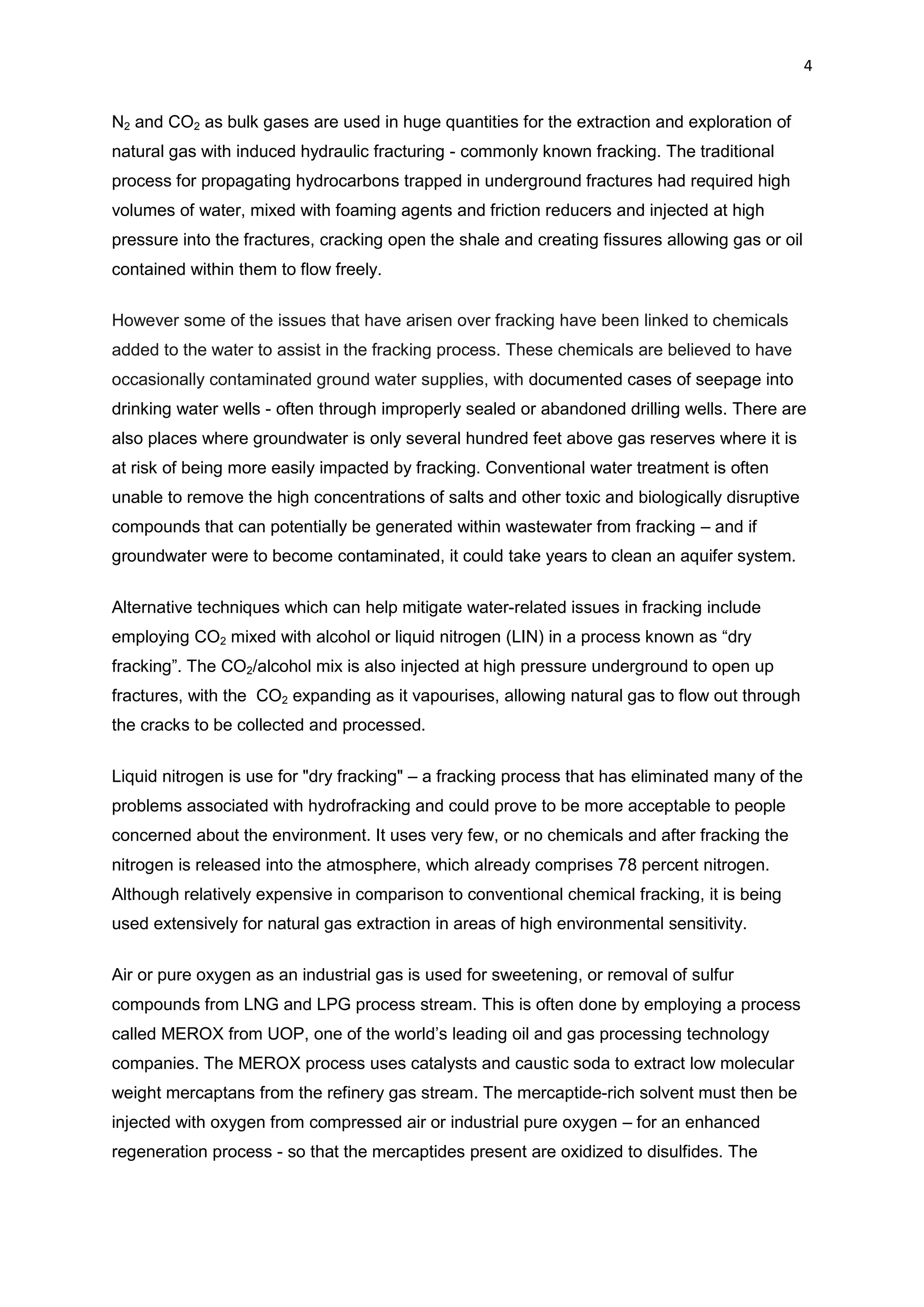 Industrial gases supporting natural gas processing | PDF