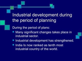 Industrial growth in in | PPT