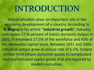 Industrial growth (B.COM) | PPTX