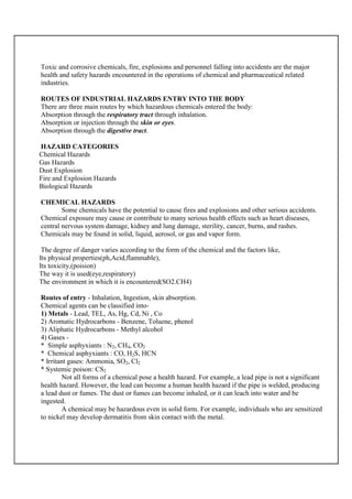 Industrial hazard pdf | PDF