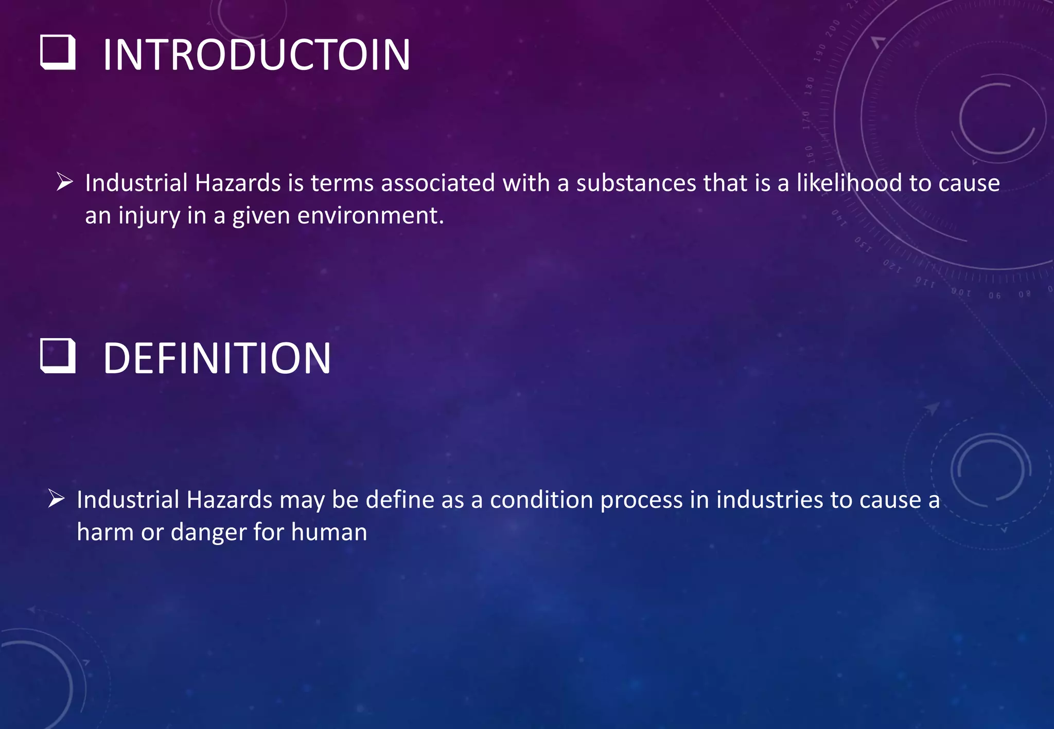 Industrial hazards | PPT