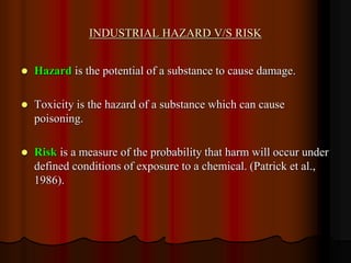 Industrial hazards | PPT
