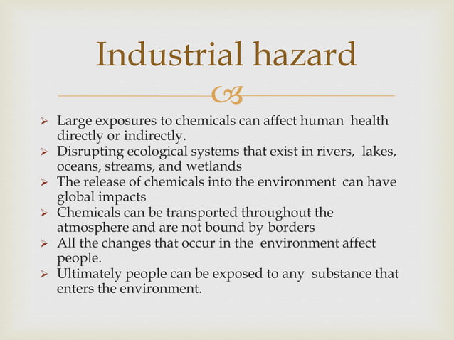 Industrial hazards 4rth yr | PPT