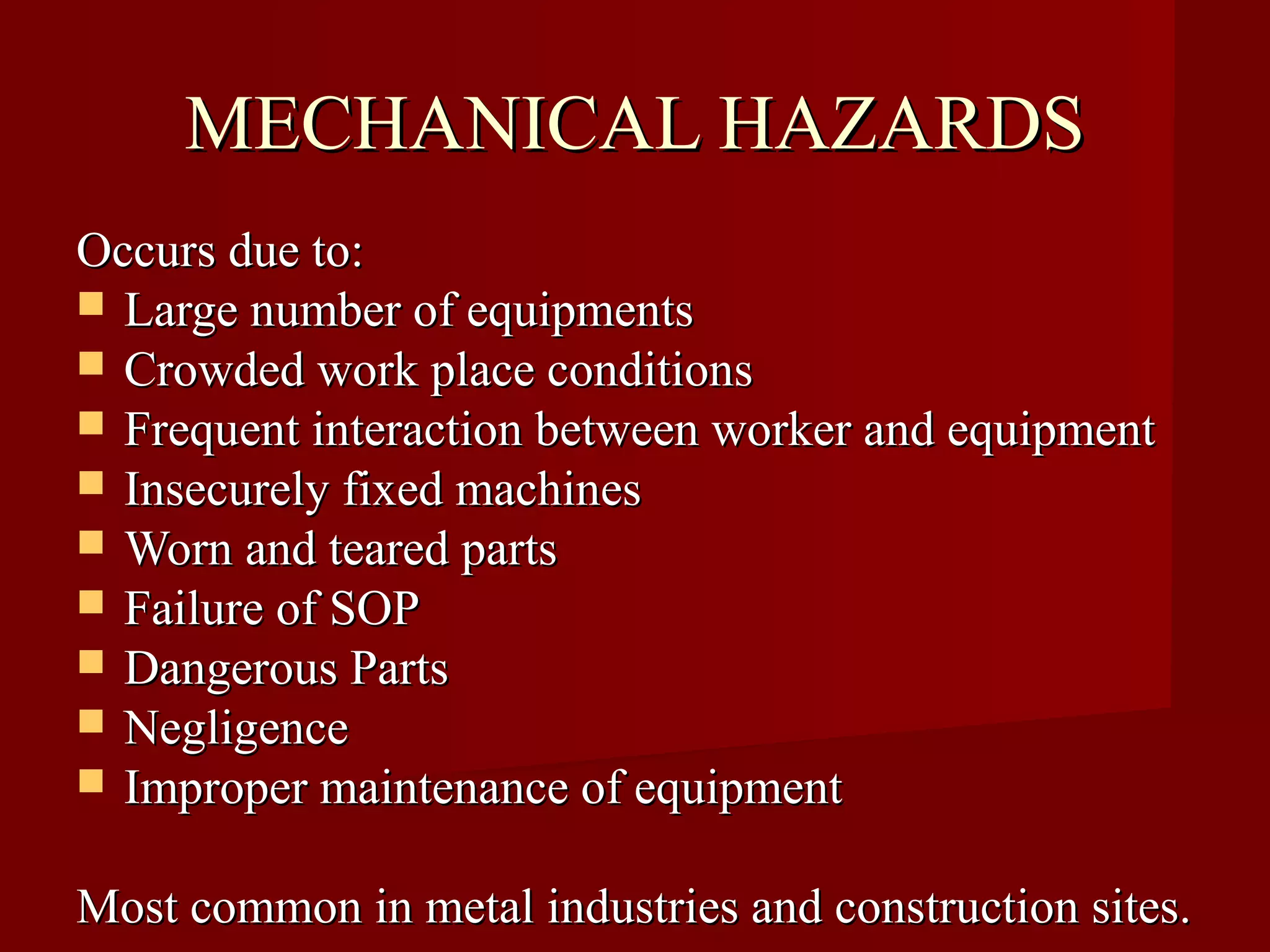 Industrial hazards and prevention systems | PPT