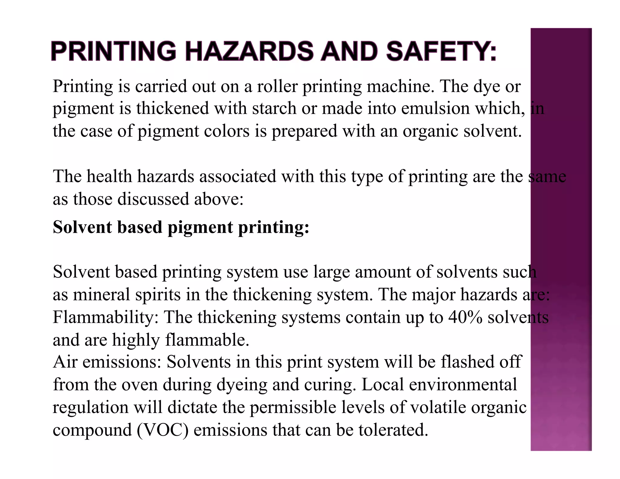 Industrial Hazards and Their Safety Measure in Textile Industry | PDF