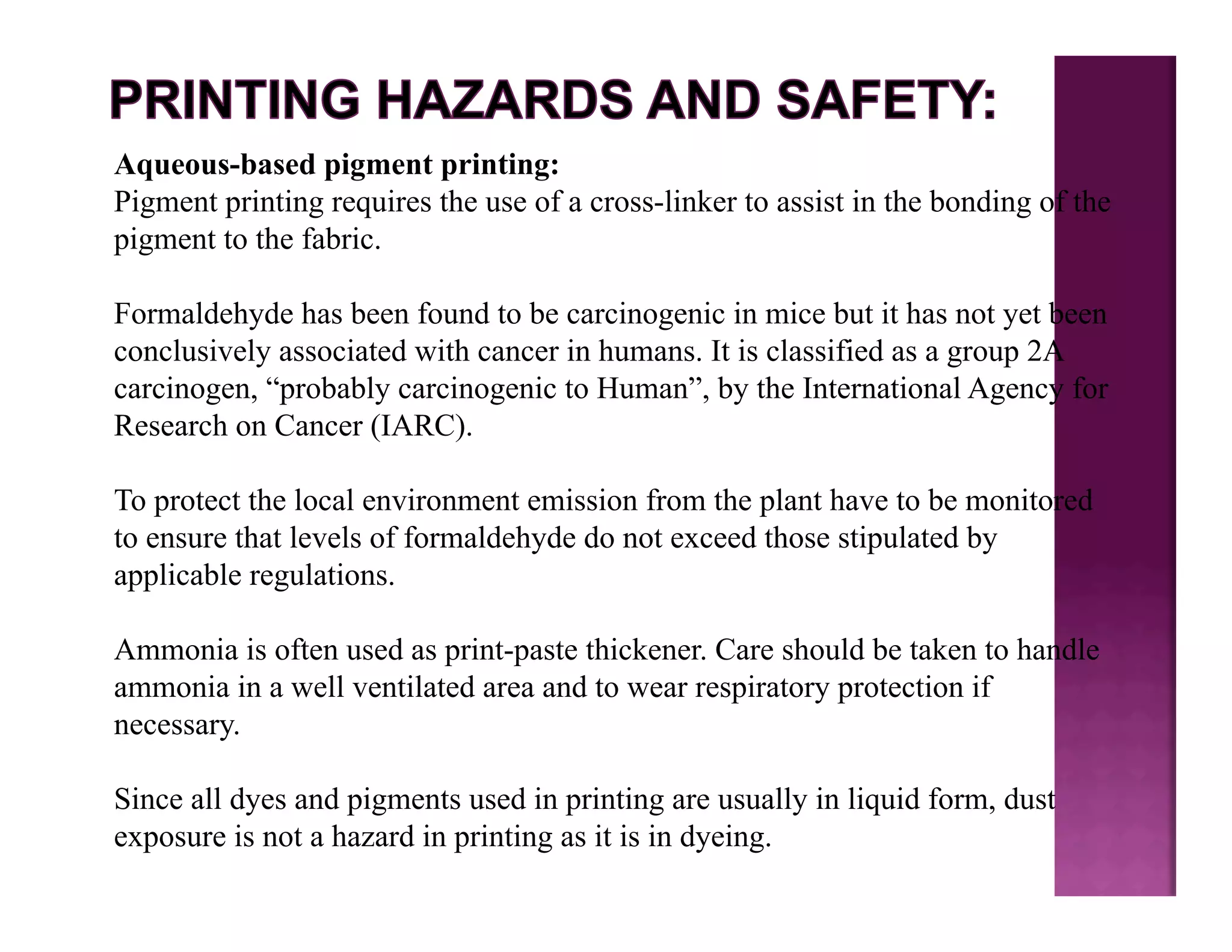 Industrial Hazards and Their Safety Measure in Textile Industry | PDF